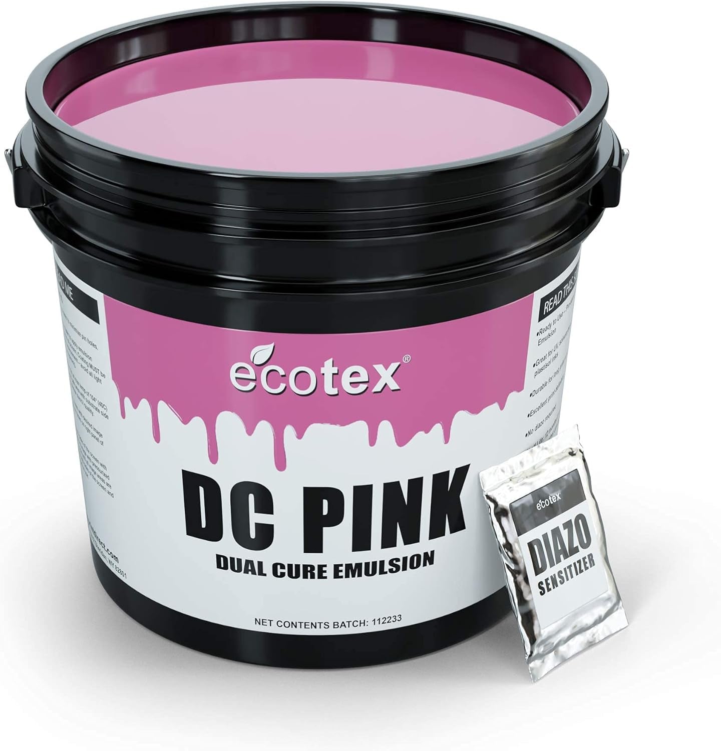 Ecotex DC Pink Screen Printing Emulsion (Pint - 16Oz.) - Diazo Require ...